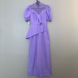 Vintage | Dresses | Awesome 8s Purple Prom Party Dress Vintage Gown ...